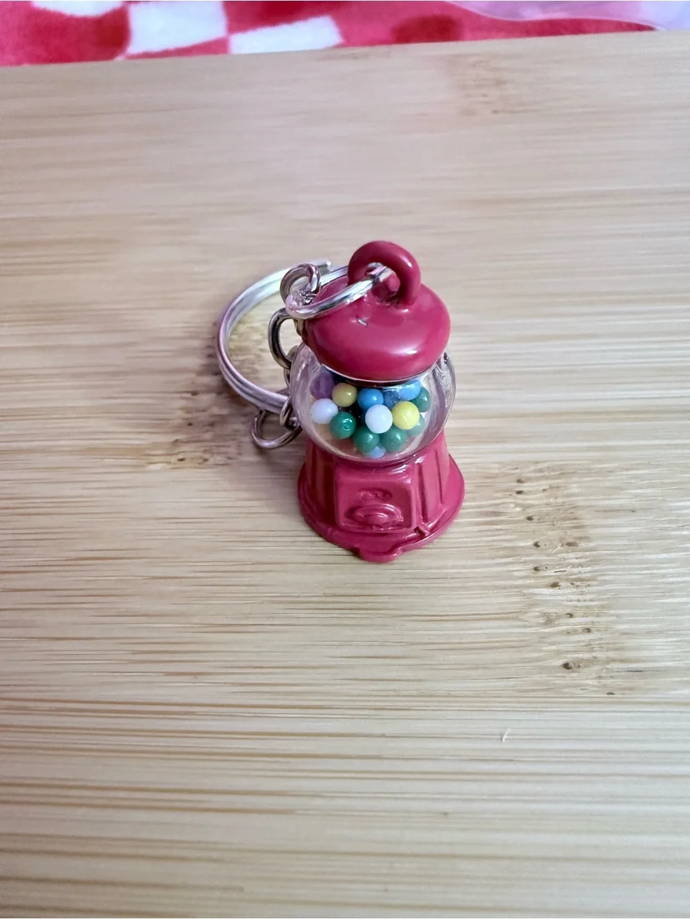 Queenapril | Accessories | Red Mini Gumball Machine Keychain For Kids ...